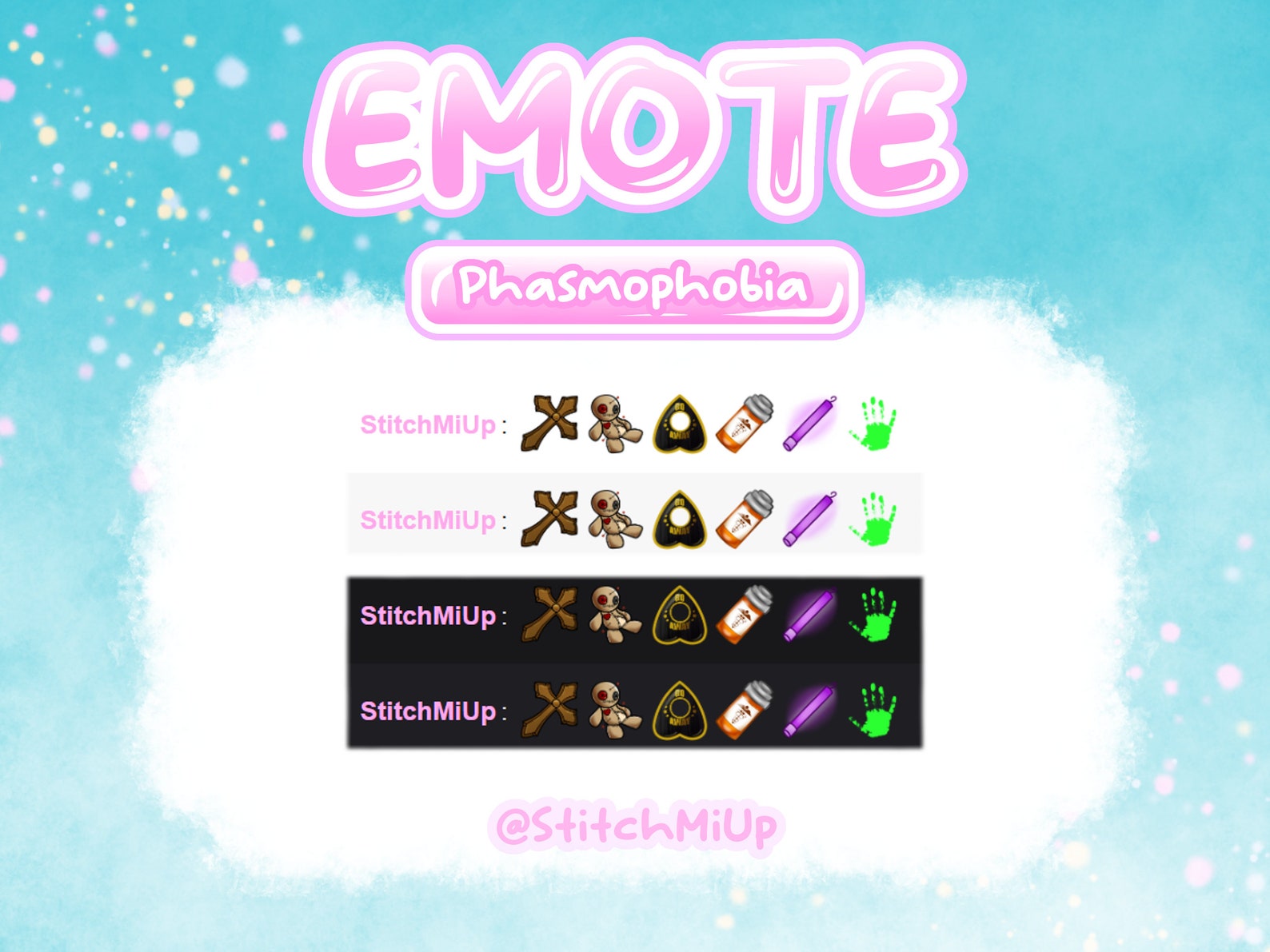 Phasmophobia Emote Bundle for Twitch, Discord, Youtube / Channel Points ...