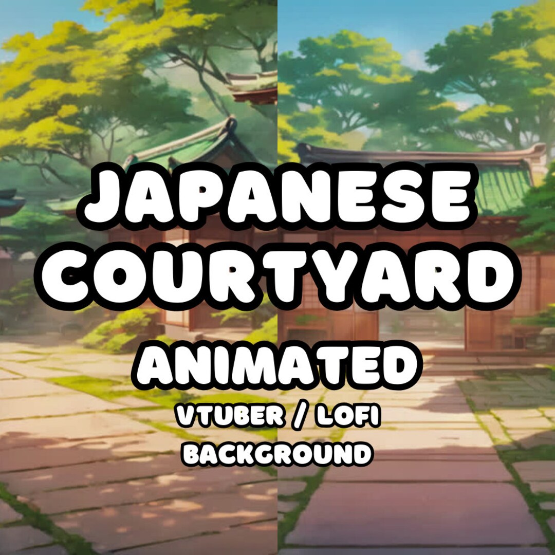 ANIMATED BACKGROUND - Japanese Courtyard Bundle, Garden (loop, 4k 60 ...