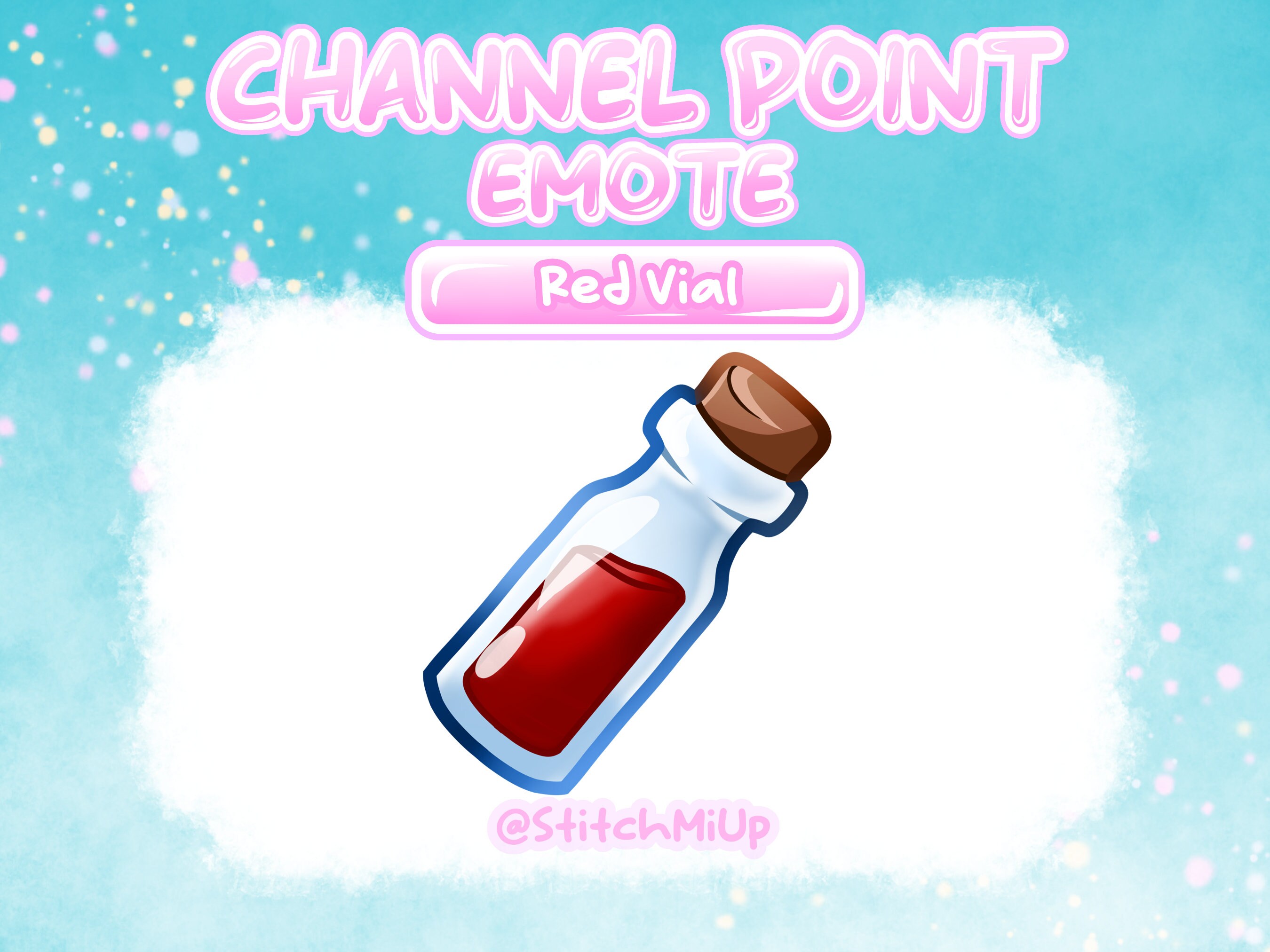Red Potion Vial Emote: Twitch Stream/discord/youtube (digital Download ...
