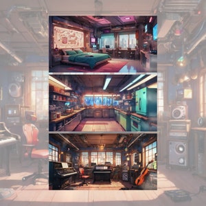 ANIMATED BACKGROUND - Steampunk House Bundle (loop, 4k) VTUBER / Stream ...