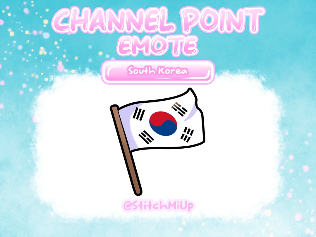 South Korea Emote / Channel Point / Badge for Twitch Stream Discord ...