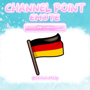 Germany Emote / Channel Point / Badge for Twitch Stream Discord Youtube ...