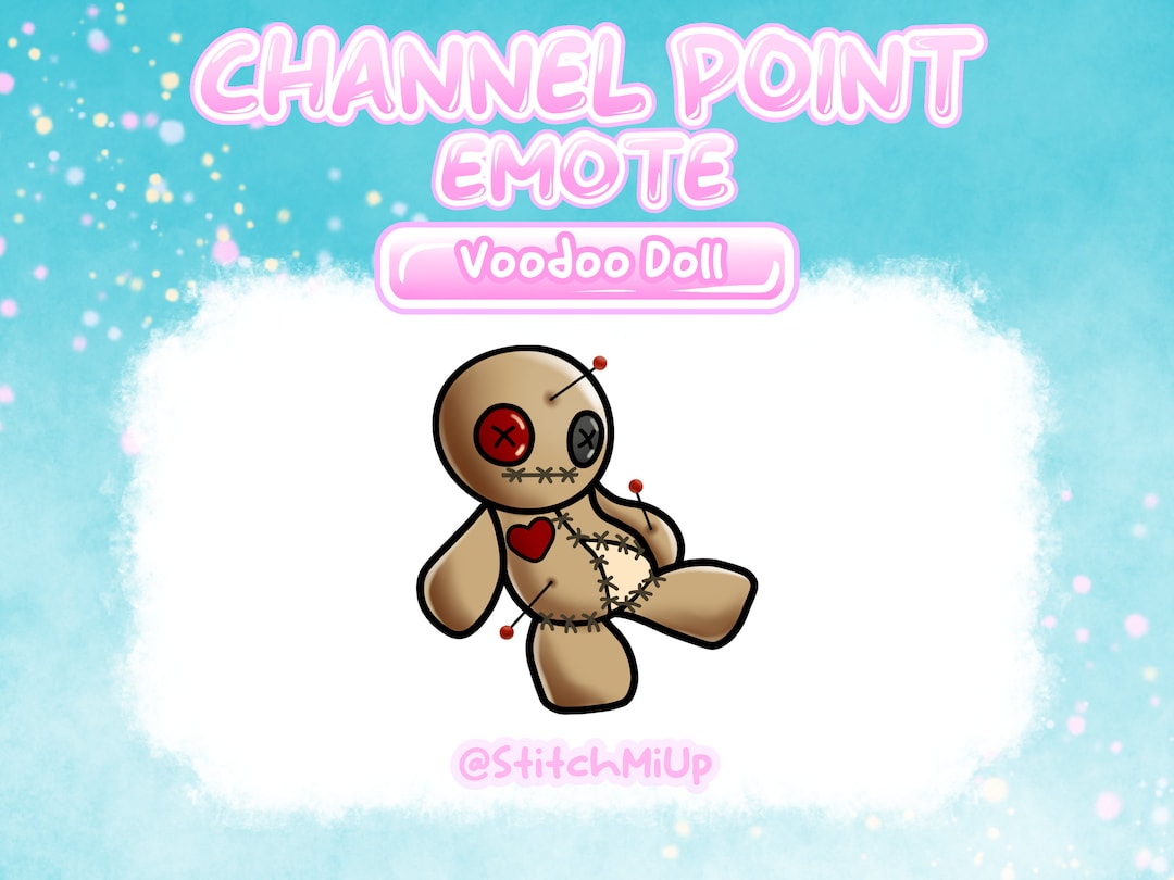 Voodoo Doll Emote / Channel Point / Badge for Twitch Stream Discord ...