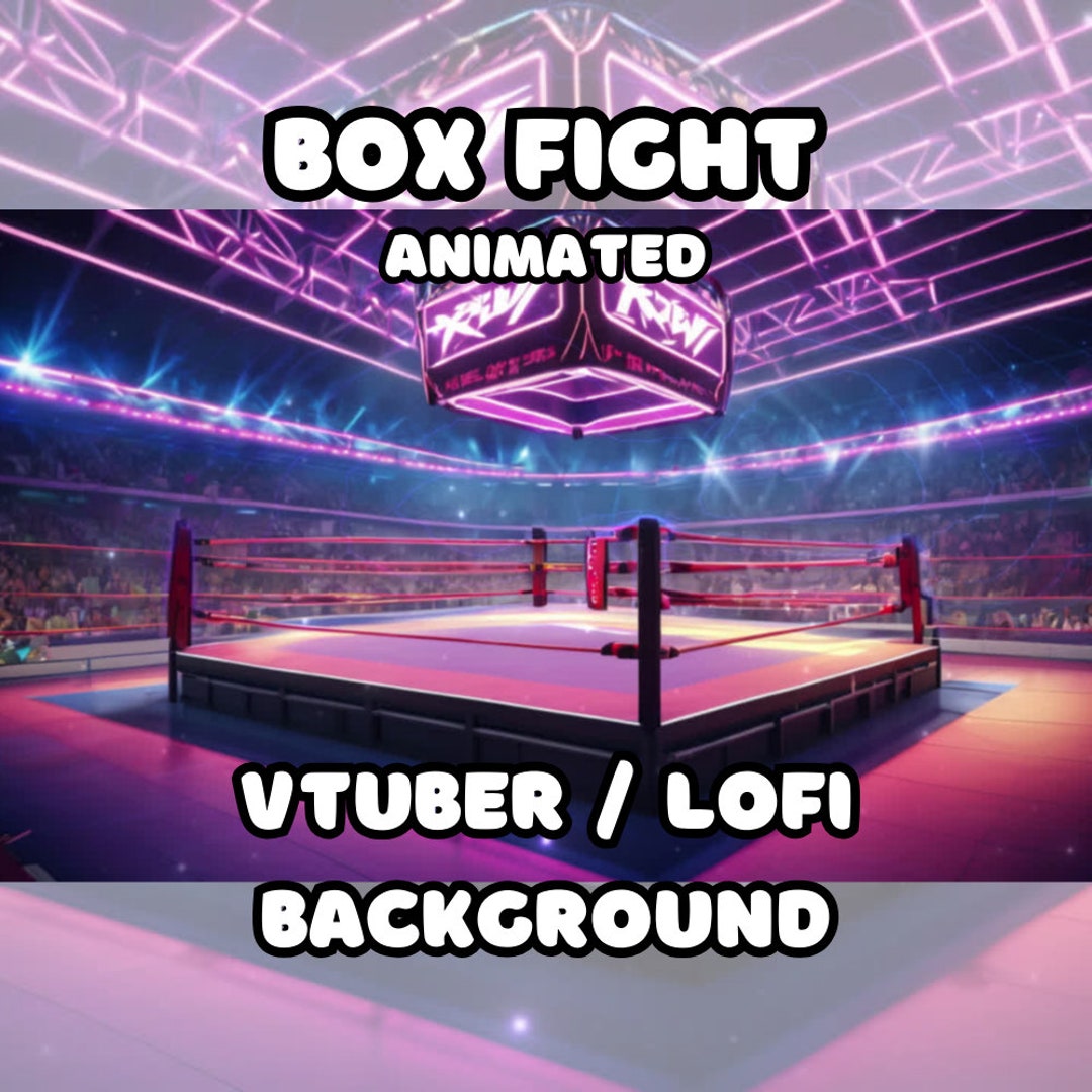 ANIMATED BACKGROUND - Box Fight, Neon Arena, Rumble (loop, 4k 60 Fps ...