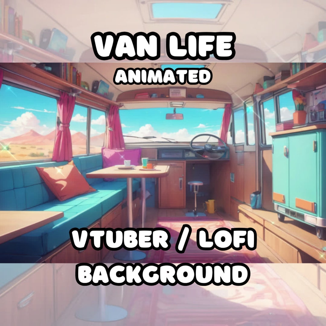 ANIMATED BACKGROUND - Van Life, Travel, Vacation, Road Trip (loop, 4k 60 Fps) VTUBER / Lo - Fi ...