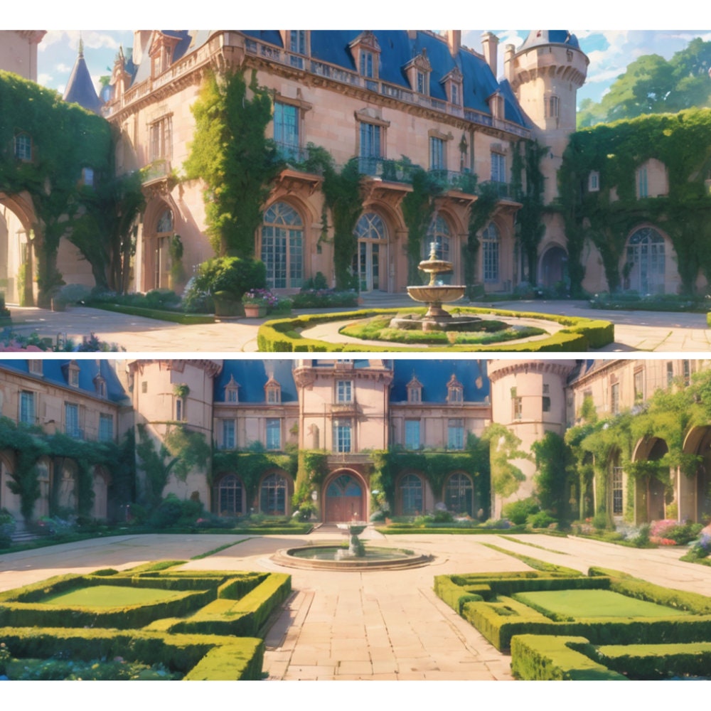 ANIMATED BACKGROUND - Courtyard Bundle, Palace, Terrace (loop, 4k 60 ...