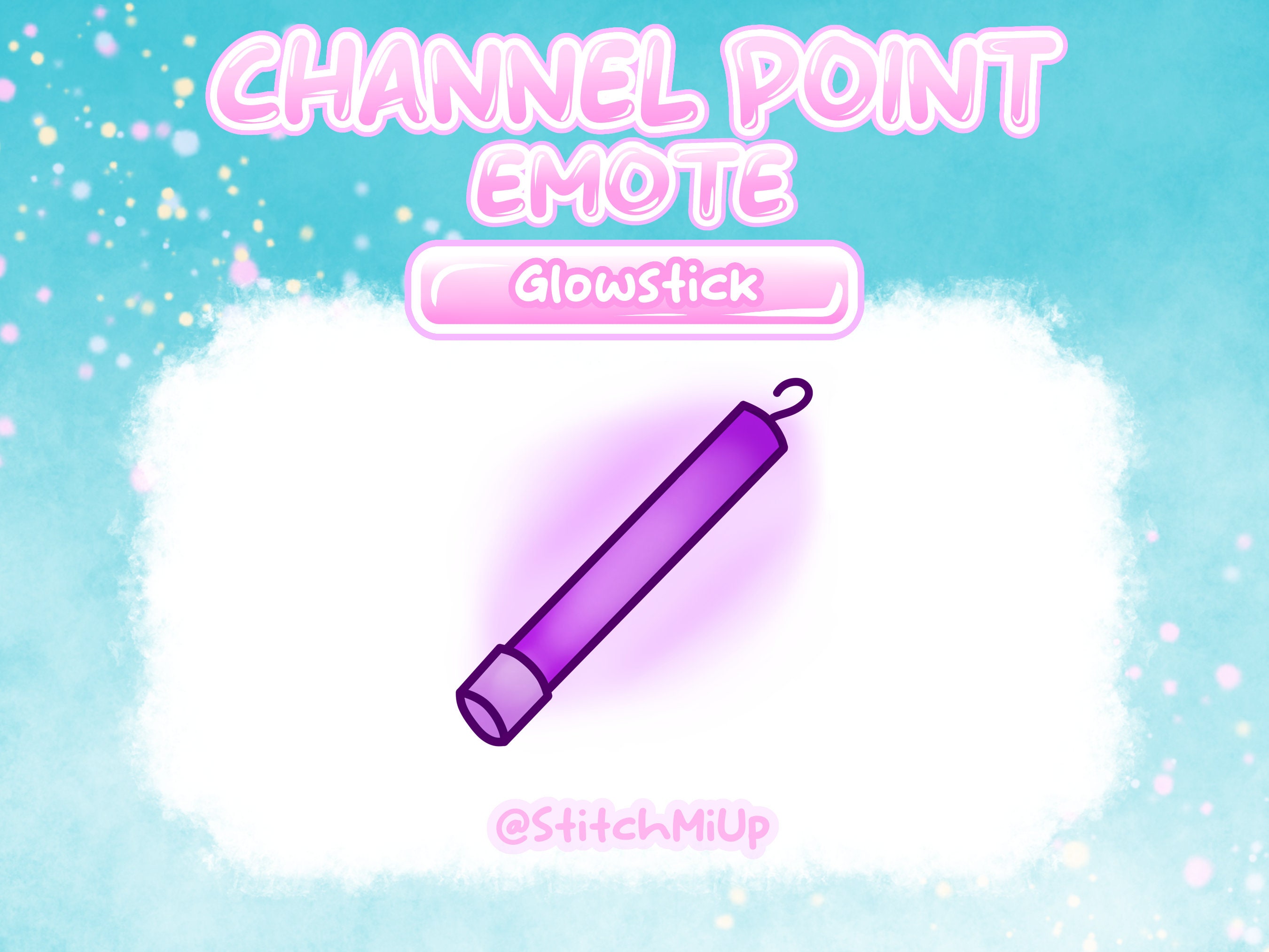 Glowstick Emote / Channel Point / Badge for Twitch Stream Discord ...