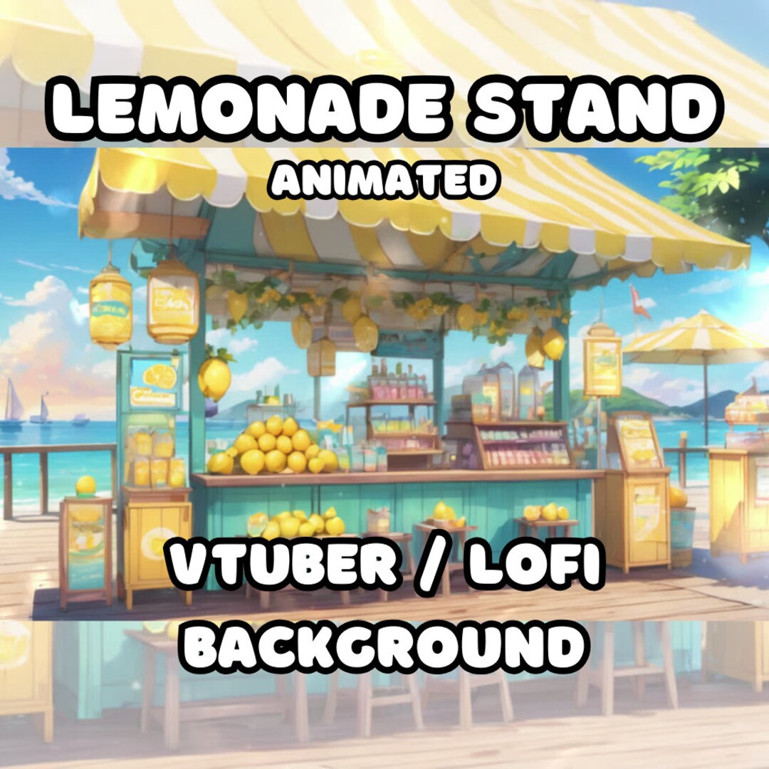 ANIMATED BACKGROUND - Lemonade Stand, Summer Background (loop, 60 Fps ...