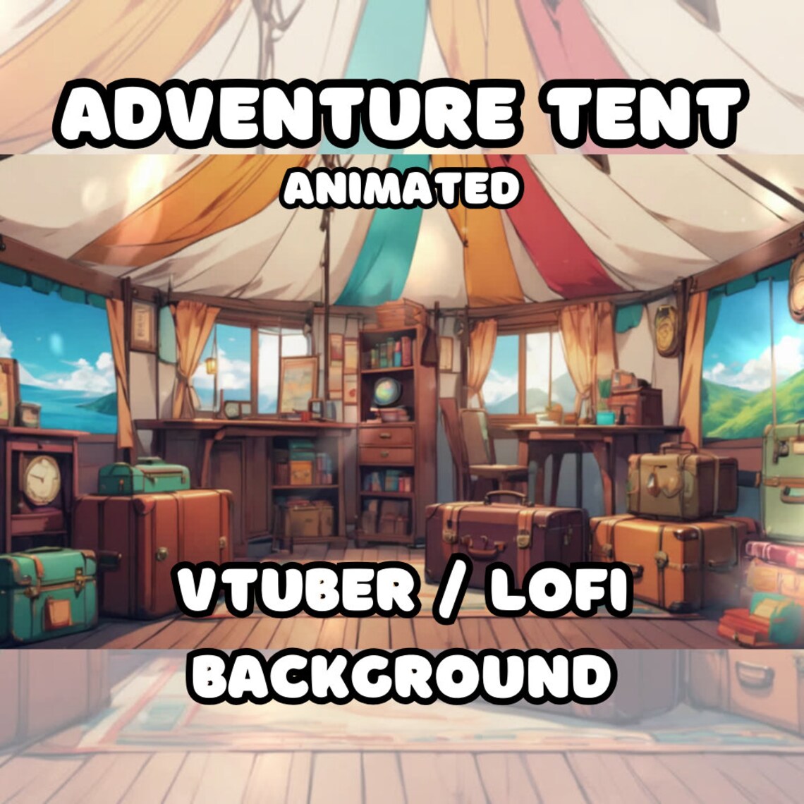 ANIMATED BACKGROUND - Adventure Tent, Camping, Shelter (loop, 4k 60 Fps ...