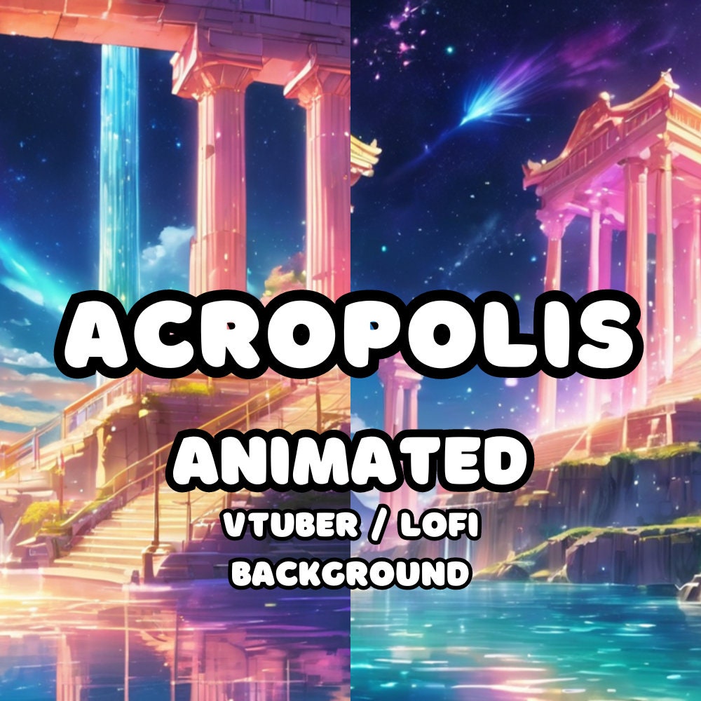 ANIMATED BACKGROUND - Acropolis Bundle, Ancient Greek, Athens (loop, 4k 60 Fps) VTUBER / Lo - Fi ...