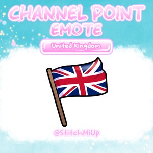 United Kingdom Emote / Channel Point / Badge for Twitch Stream Discord ...