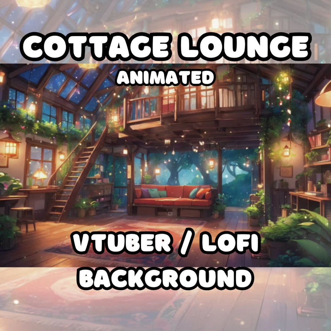ANIMATED BACKGROUND - Cottage Lounge, Living Room, Cabin (loop, 4k 60 ...