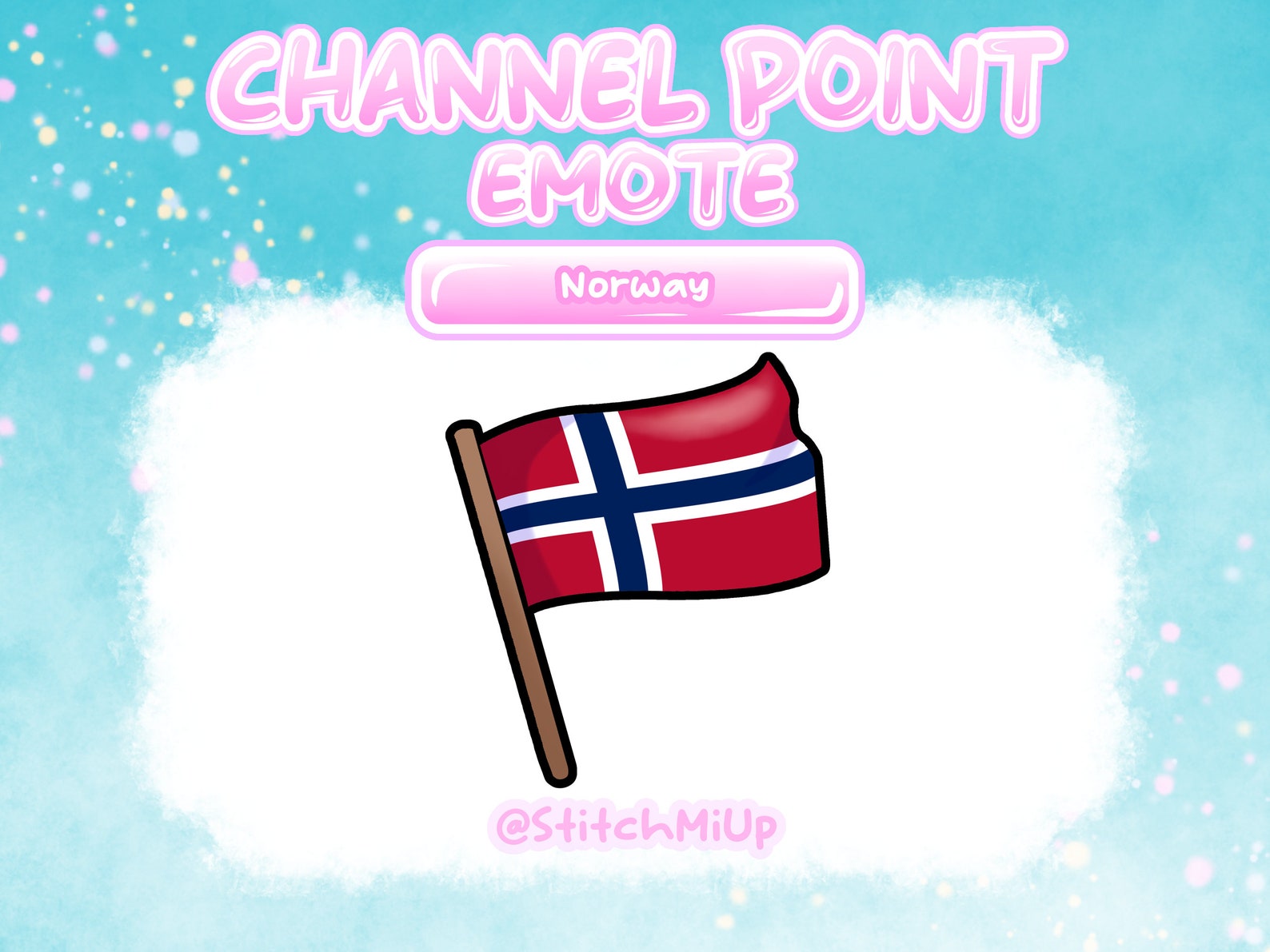 Norway Emote / Channel Point / Badge for Twitch Stream Discord Youtube ...