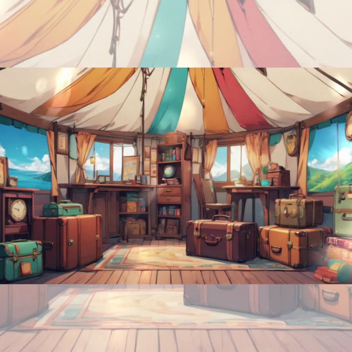 ANIMATED BACKGROUND - Adventure Tent, Camping, Shelter (loop, 4k 60 Fps ...