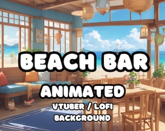 ANIMATED BACKGROUND Pastel Beach Bundle, Kawaii, Sunset loop, 4k 60 Fps ...