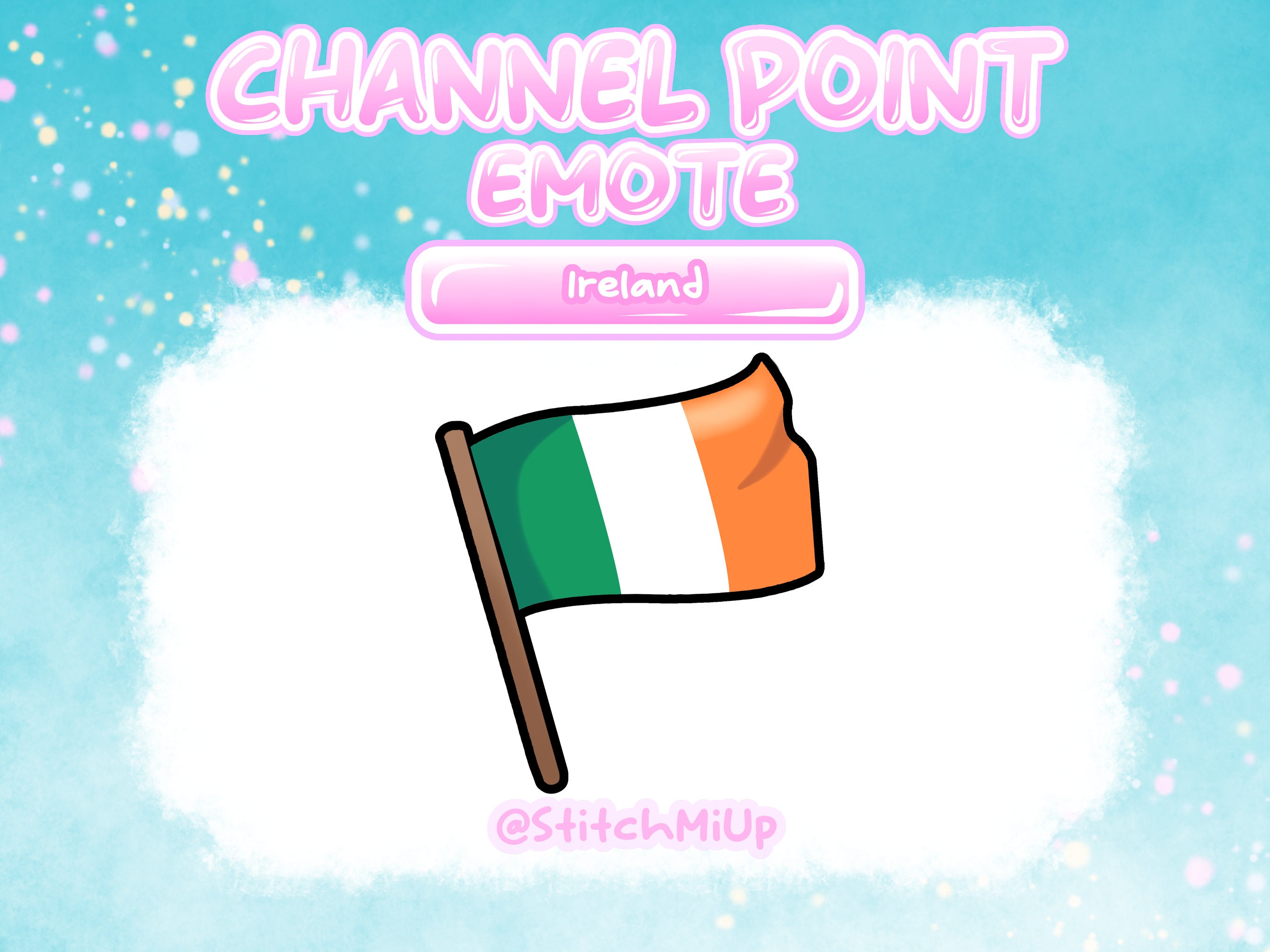 Ireland Emote / Channel Point / Badge for Twitch Stream Discord Youtube ...