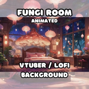 ANIMATED BACKGROUND - Fungi Bedroom, Mushroom, Spores, Shroom (loop, 4k ...