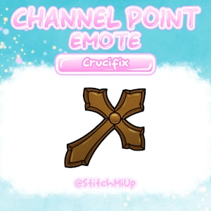 Crucifix Emote / Channel Point / Badge for Twitch Stream Discord ...