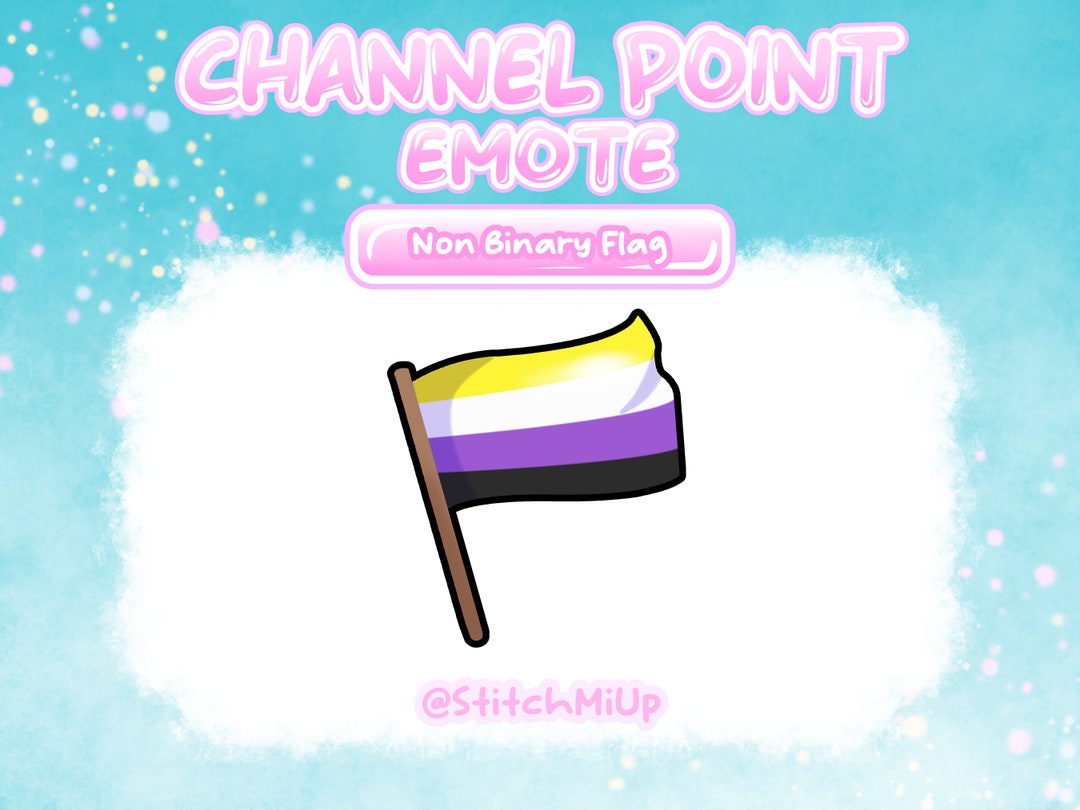 Non Binary Flag Pride Emote for Twitch, Discord, Youtube L Pride Emote ...