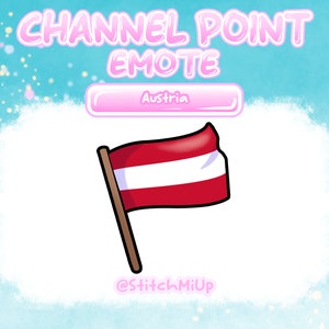 Austria Emote / Channel Point / Badge for Twitch Stream Discord Youtube ...