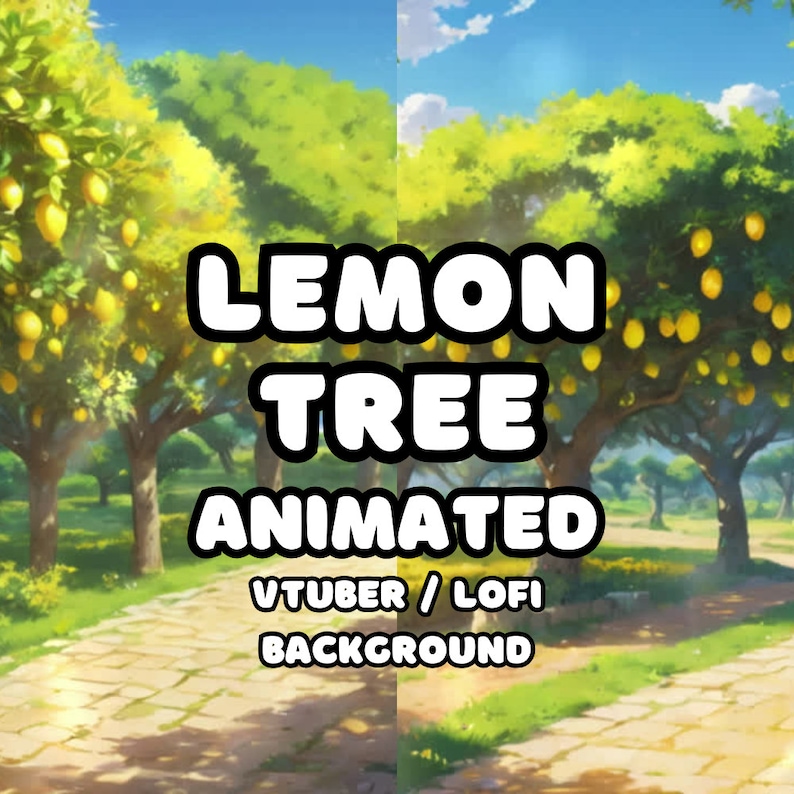 ANIMATED BACKGROUND - Lemon Tree Bundle, Farm Background (loop, 4k 60 ...
