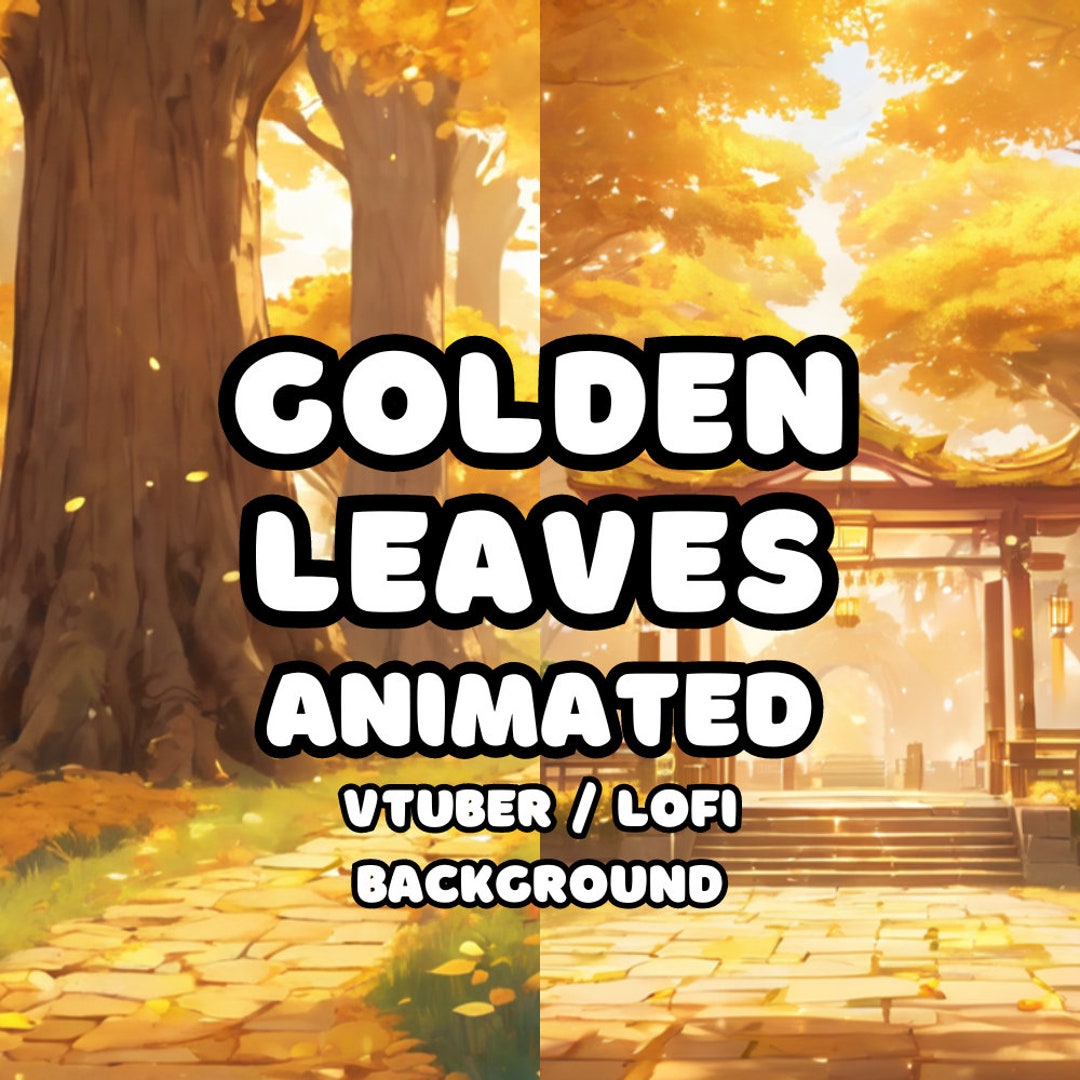 ANIMATED BACKGROUND - Golden Leaves, Autumn, Fall, Shrine (loop, 4k 60 ...