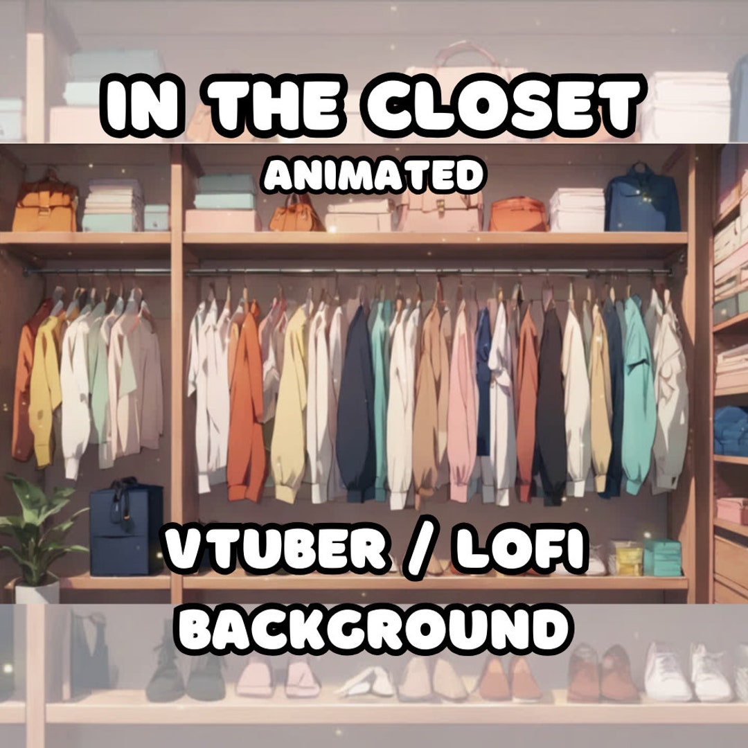ANIMATED BACKGROUND - in the Closet, Wardrobe, Fashion, Storage (loop ...