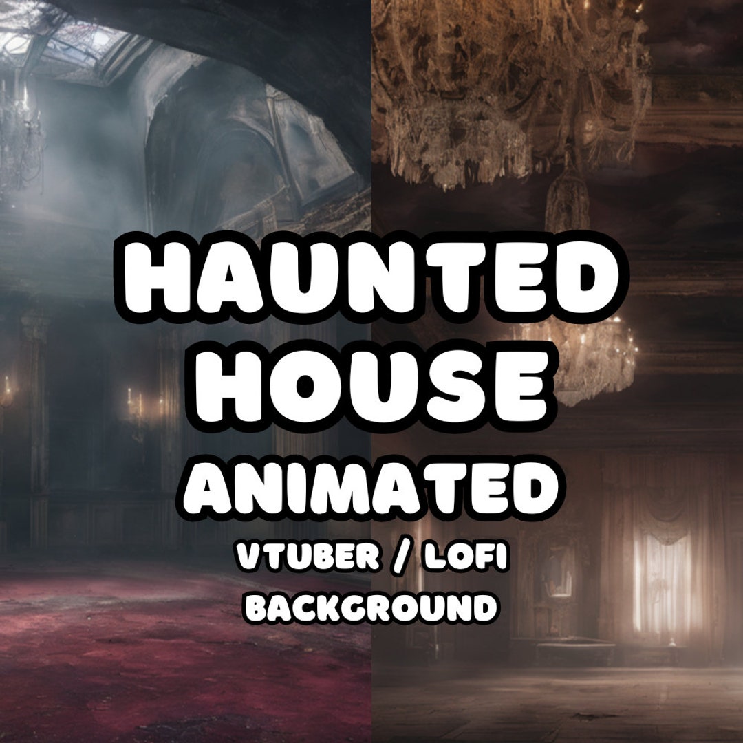 ANIMATED BACKGROUND - Haunted House Bundle, Ghosts, Gothic (loop, 4k 60 ...