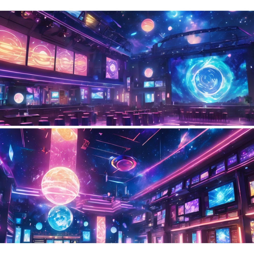 ANIMATED BACKGROUND - Nightclub Bundle, Neon Bar, Music (loop, 4k 60 ...