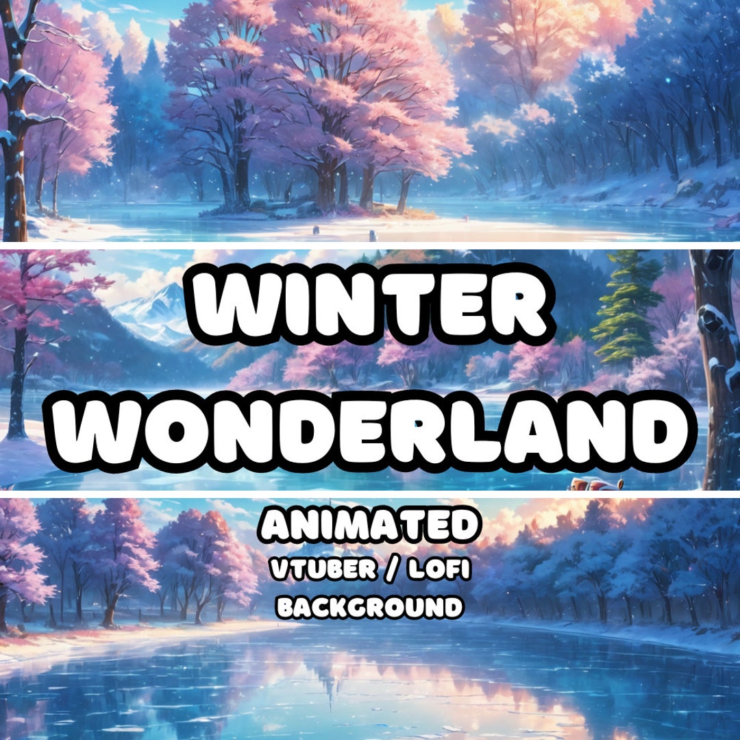 ANIMATED BACKGROUND - Winter Wonderland Bundle (loop, 4k) VTUBER ...