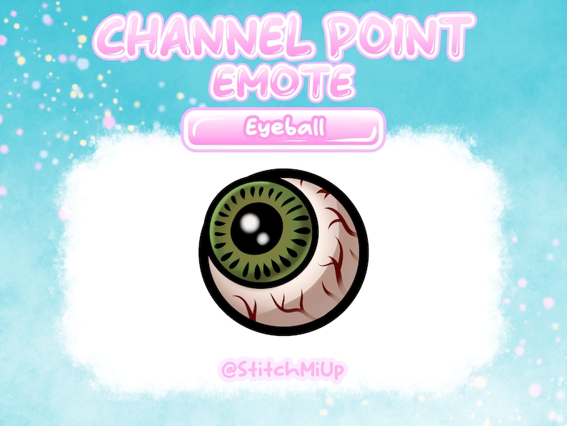 Eyeball Channel Point / Emote / Badge for Twitch Stream Discord Youtube ...