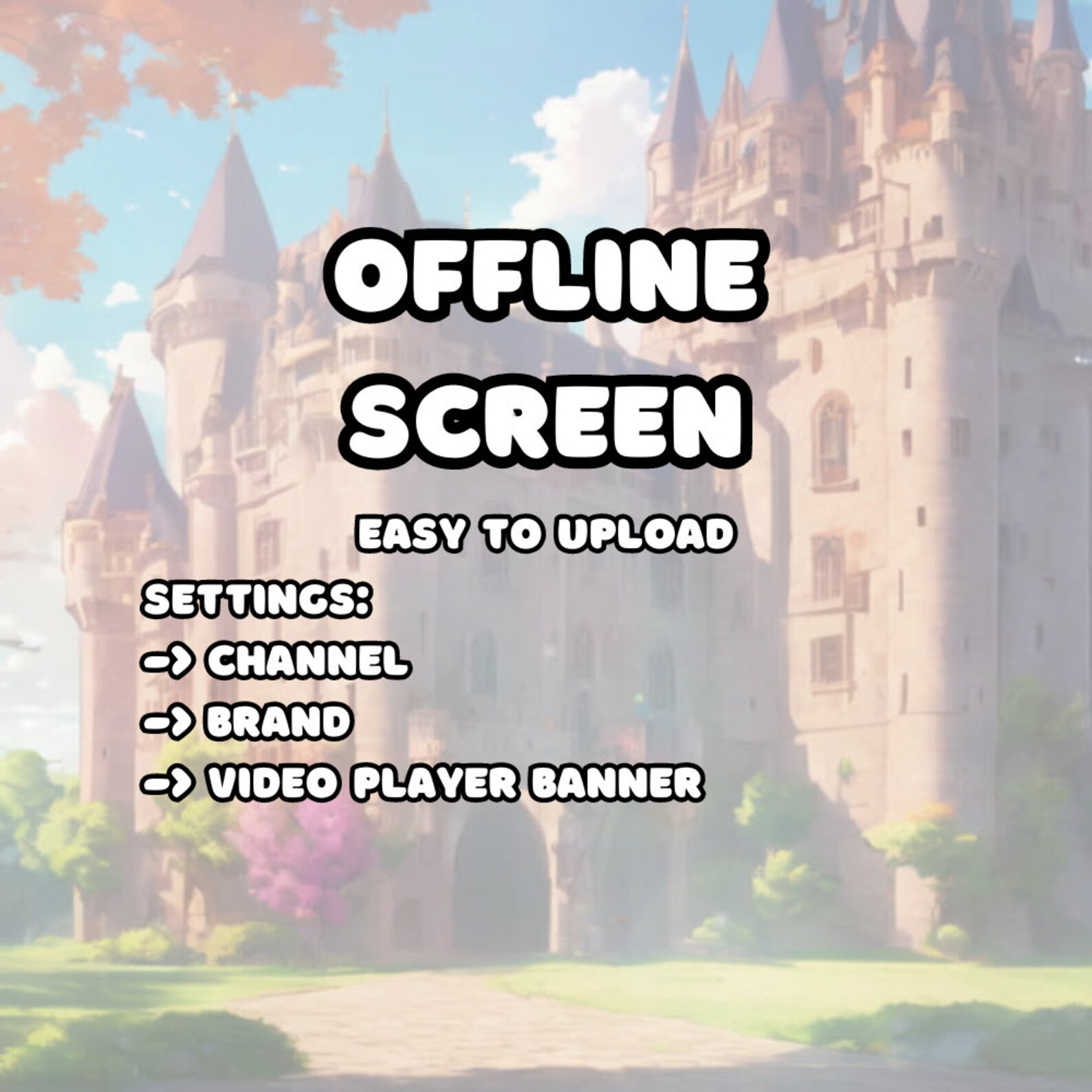 Twitch Offline Screen Youtube - Leafy Nook - Earthy - Cottagecore ...