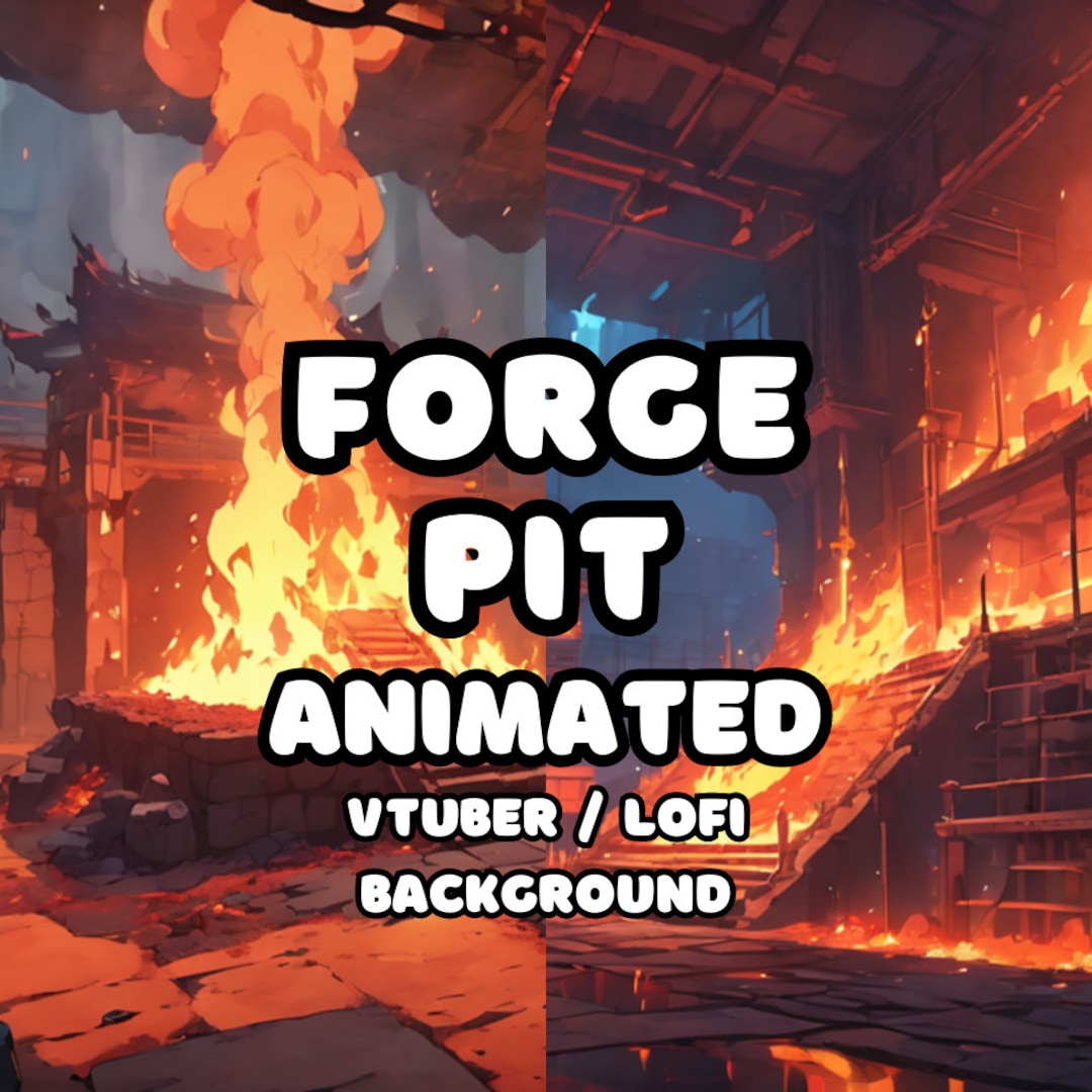 ANIMATED BACKGROUND - Forge Pit, Fire, Molten Core (loop, 4k 60 Fps ...