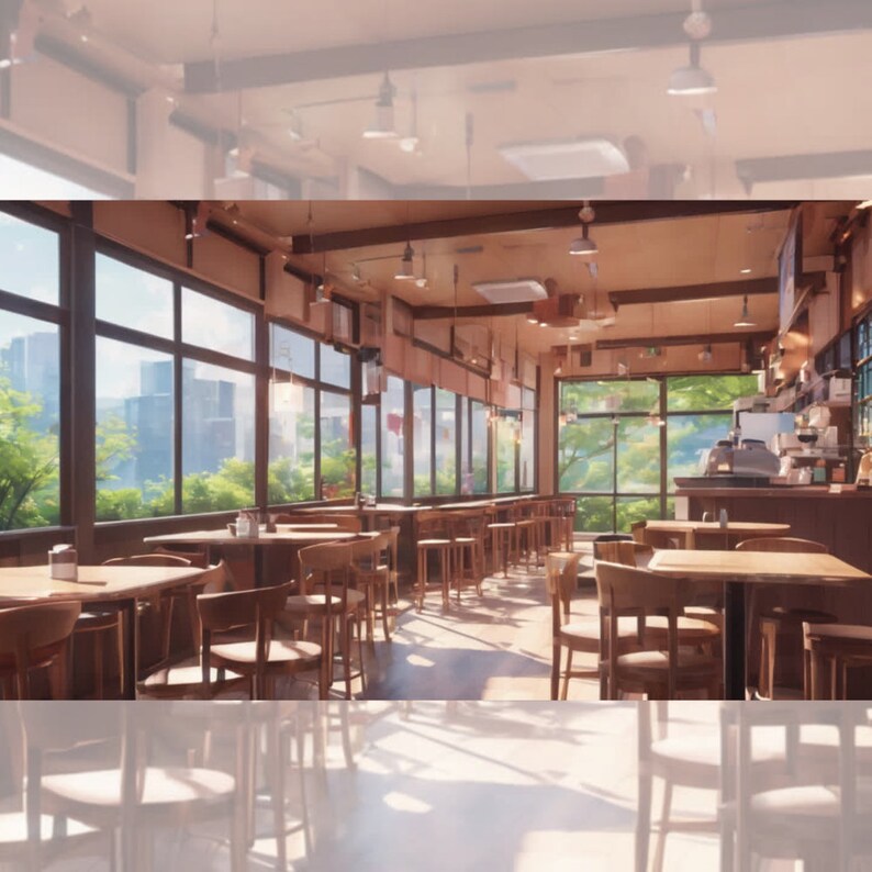 ANIMATED BACKGROUND - Coffee Shop , Bakery (loop, 60 Fps) VTUBER / Lo ...