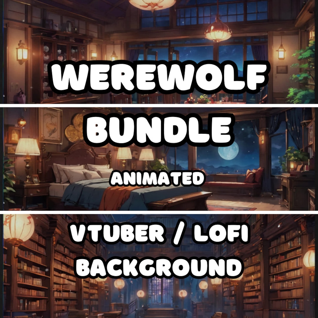 ANIMATED BACKGROUND - Werewolf Bundle (loop, 4k) VTUBER / Stream ...
