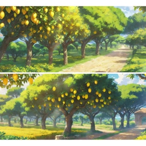 ANIMATED BACKGROUND - Lemon Tree Bundle, Farm Background (loop, 4k 60 ...
