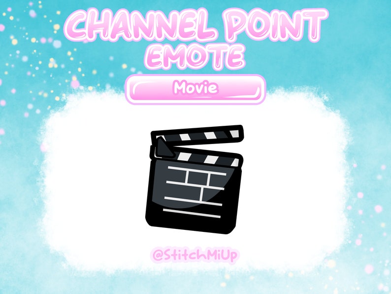Clapboard Channel Point / Emote / Badge for Twitch Stream - Etsy UK