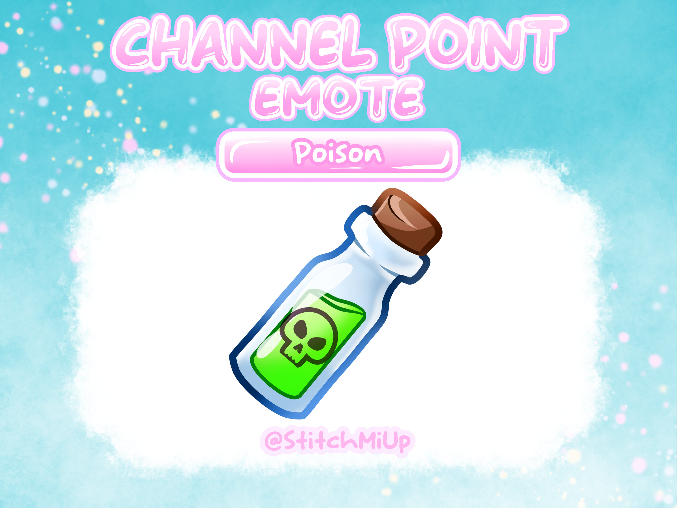 Poison Channel Point / Emote / Badge for Twitch Stream Discord Youtube ...