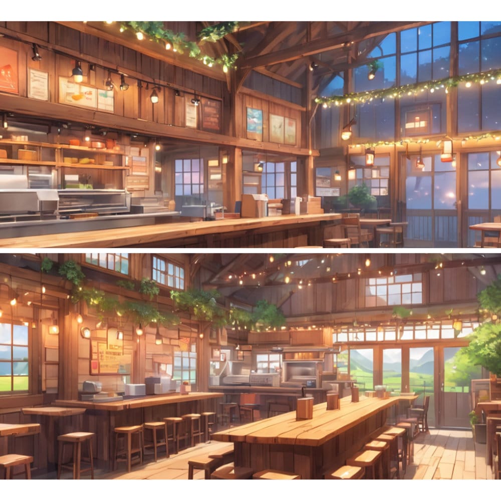 ANIMATED BACKGROUND - Barn Diner, Cozy Restaurant (loop, 4k 60 Fps ...