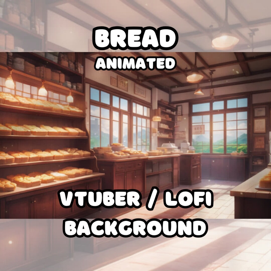 ANIMATED BACKGROUND - Bread, Bakery, Bake Shop (loop, 4k 60 Fps) VTUBER ...