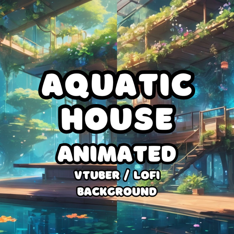 ANIMATED BACKGROUND - Aquatic House, Marine, Underwater (loop, 4k 60 ...