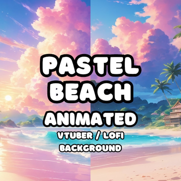 Vtuber Animated Background Beach - Etsy