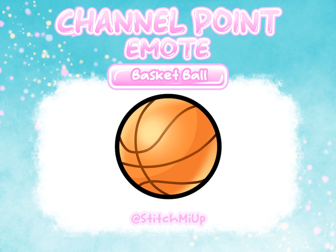 Basketball Channel Point / Emote / Badge for Twitch Stream Discord ...