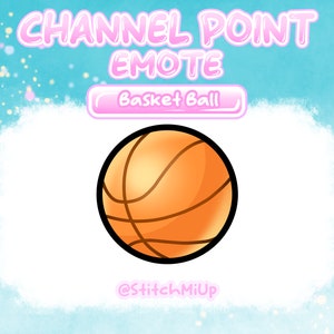 Basketball Channel Point / Emote / Badge for Twitch Stream Discord ...
