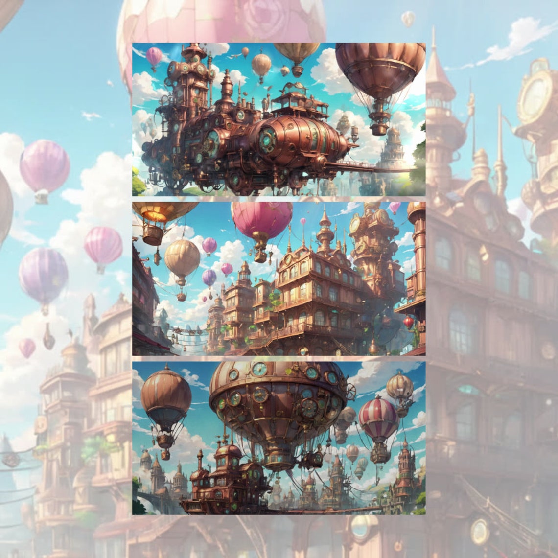 ANIMATED BACKGROUND - Steampunk Bundle (loop, 4k) VTUBER / Stream ...