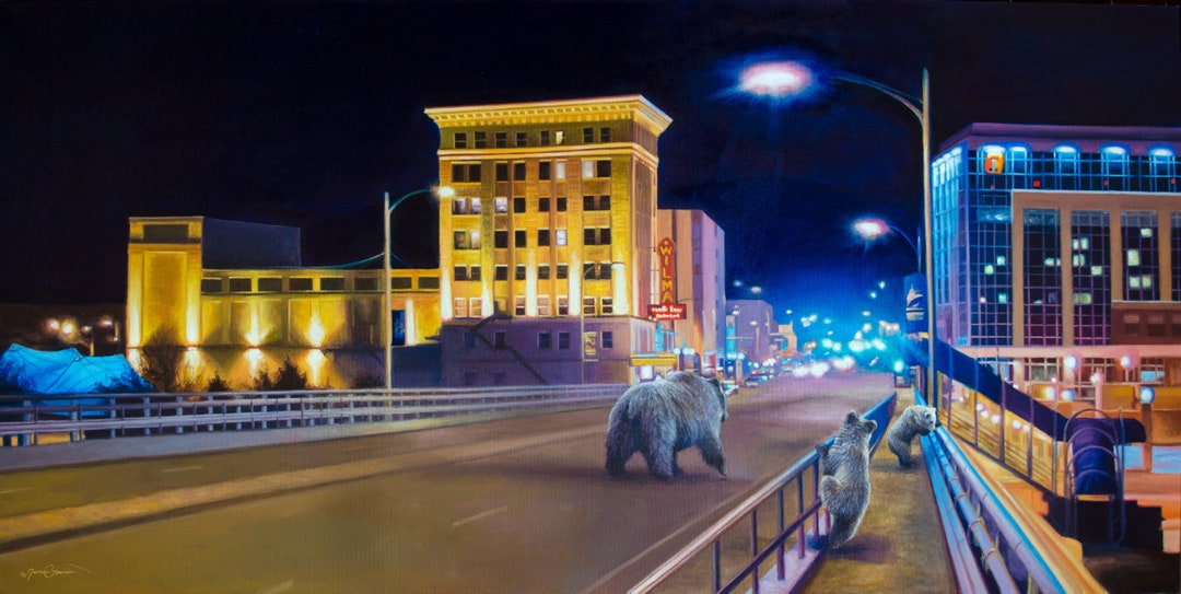 Griz Country - Limited Edition Grizzly Bear Downtown Wildlife Art ...
