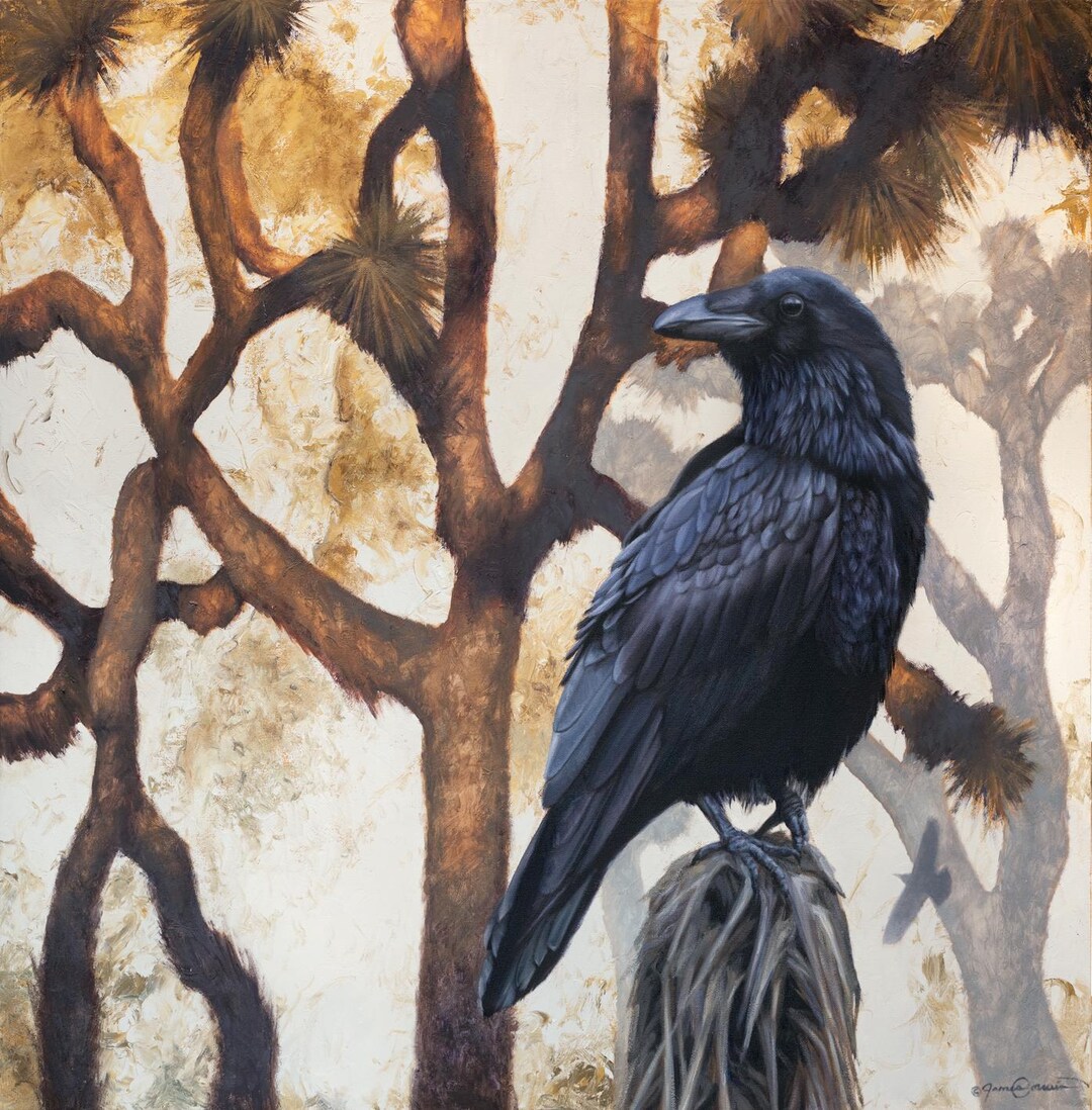 Ravens of Joshua Tree - National Park - Desert Bird Giclee Print ...
