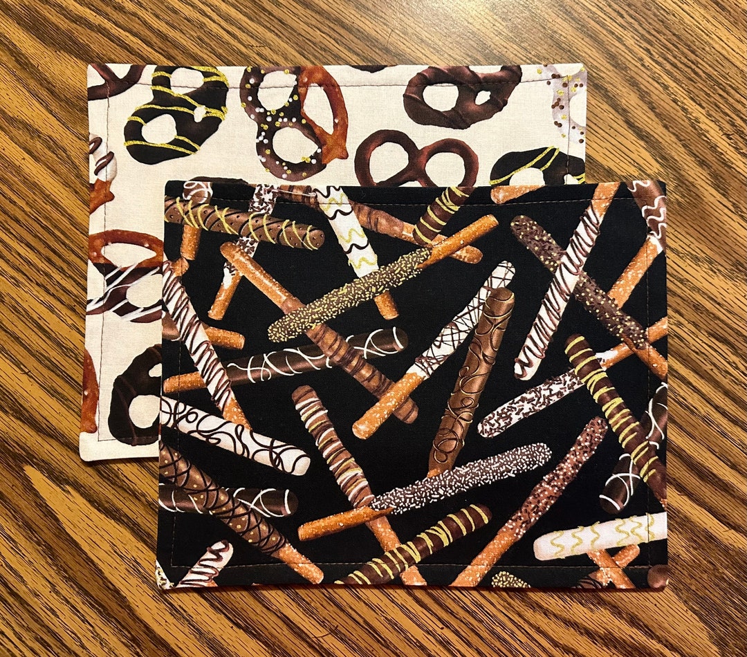Chocolate Covered Pretzels Snack Mats Set of 2, 8 10, Handmade - Etsy