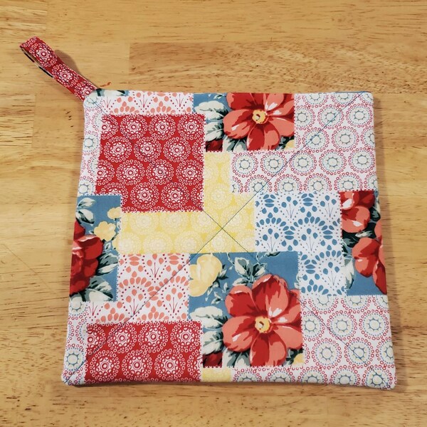 Patchwork Potholders - Etsy