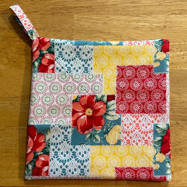 Patchwork Potholders - Etsy